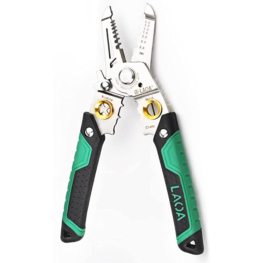 LAOA Wire Stripper 7 in1/8 in 1/5 in1 Wire Cutter Wire crimping tool Stainless Steel Wire ...