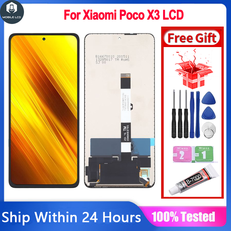 Original LCD With Frame For Xiaomi Poco X3 /Poco X3 NFC/Poco X3 Pro ...