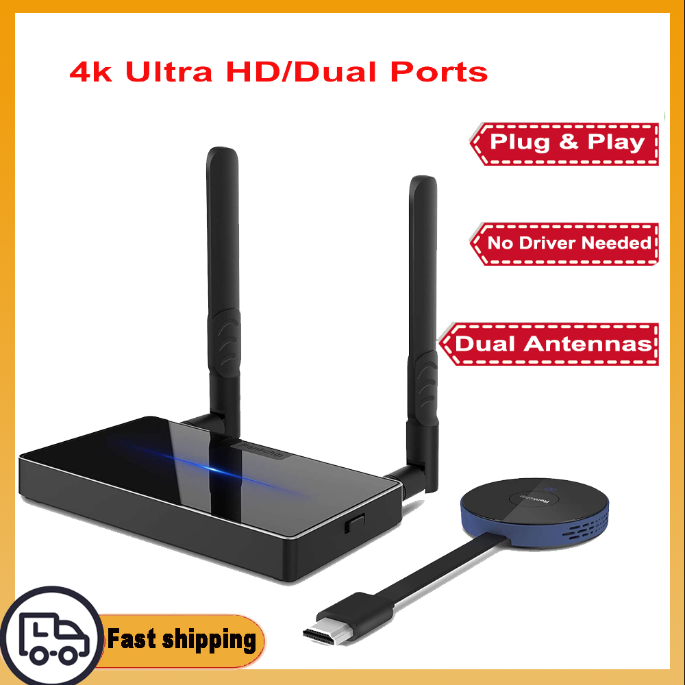5G Wireless HDMI/VGA Adapter Video Transmitter And Receiver Kit Home ...