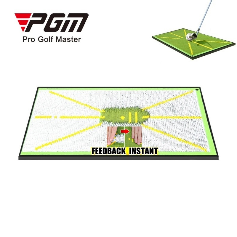 PGM Golf training trajectory display portable golf hitting mat for ...