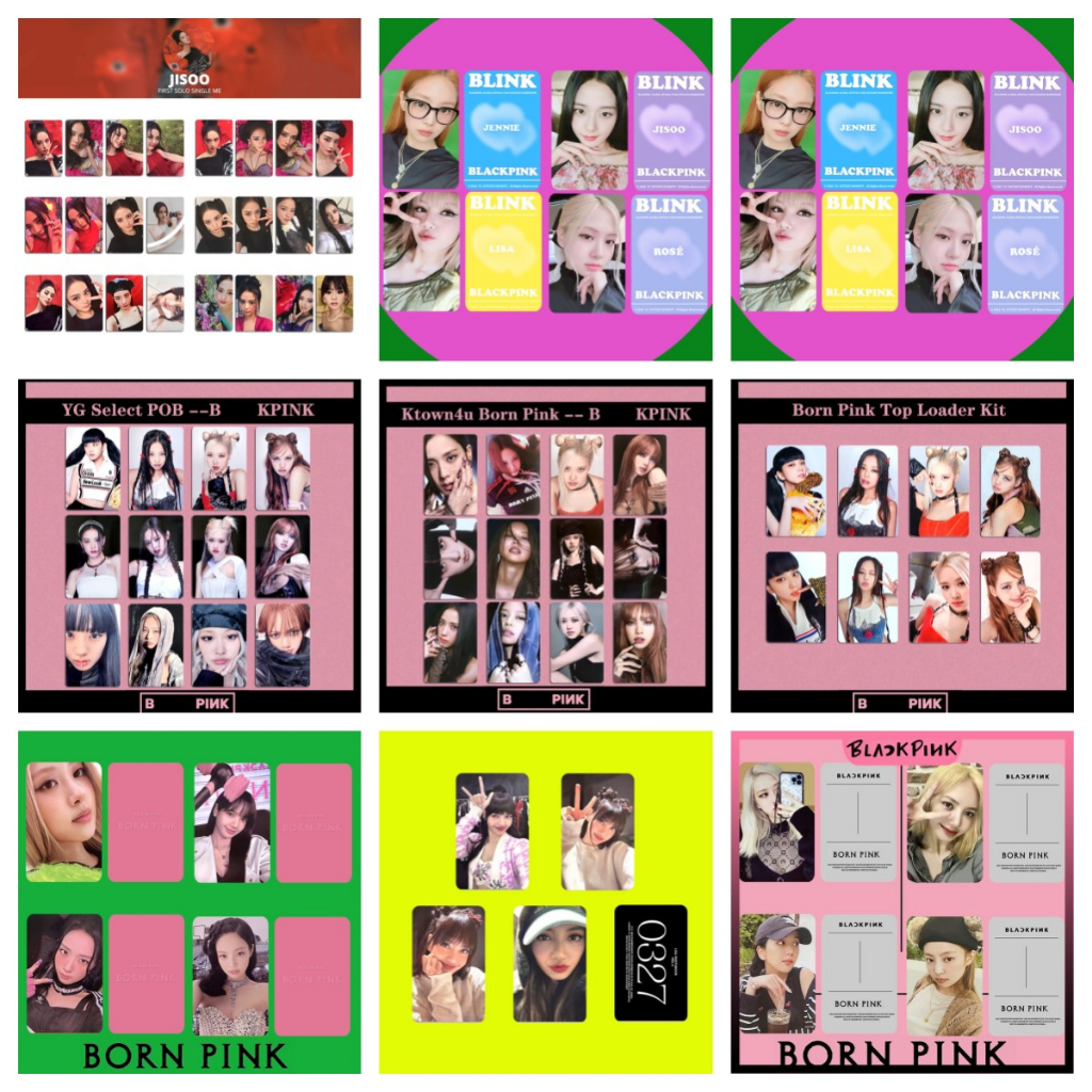 BLACKPINK BP Album Card PhotoCard LOMO CARD SPECIAL EDITION BP X Oreo ...
