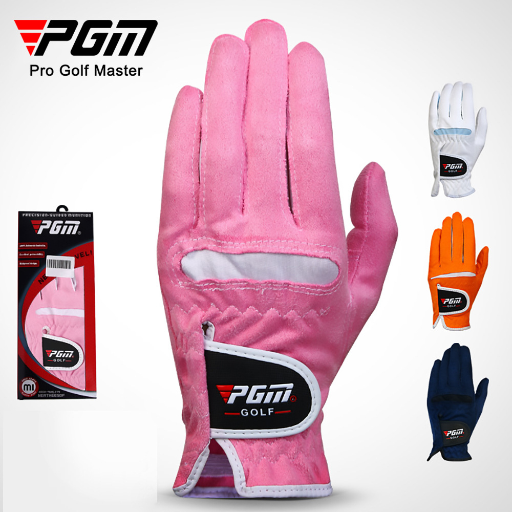 Pgm Golf Gloves Ladies Microfiber Cloth Gloves Soft Breathable Hands ST009 | Shopee Malaysia