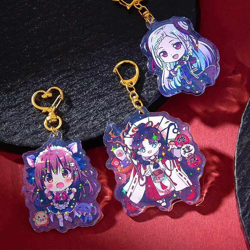 Custom Pvc Plastic Bulk Anime Charm Keychain Blank Clear Acrylic ...