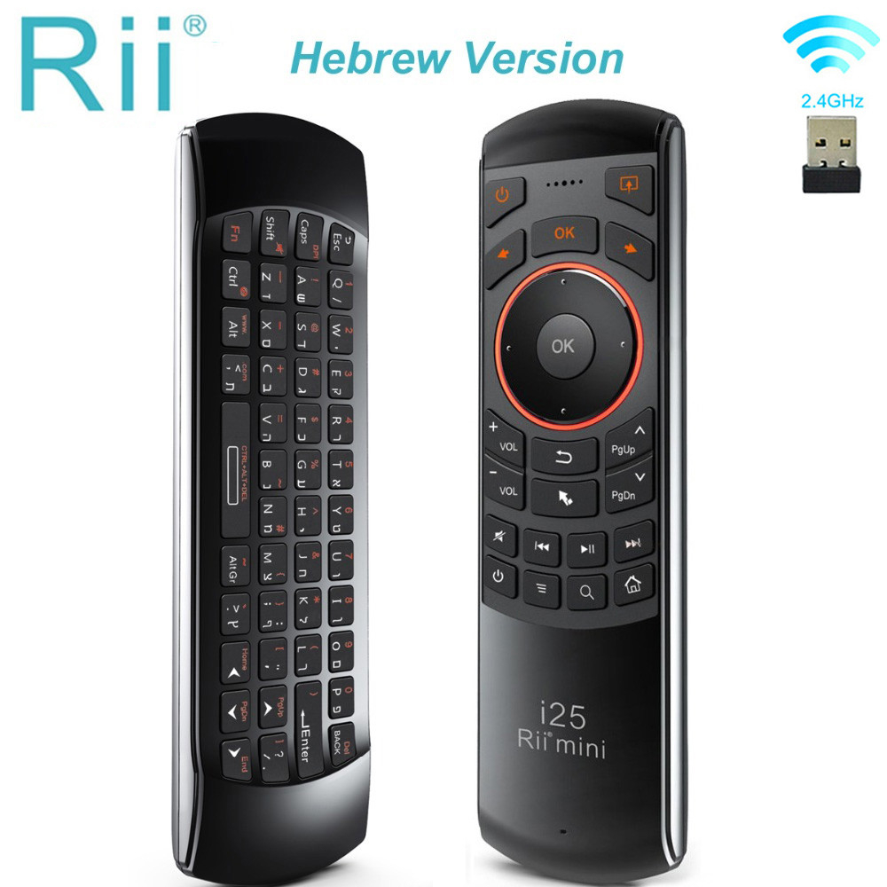 Rii i25 2.4G keyboard, air mouse, remote control, infrared learning ...