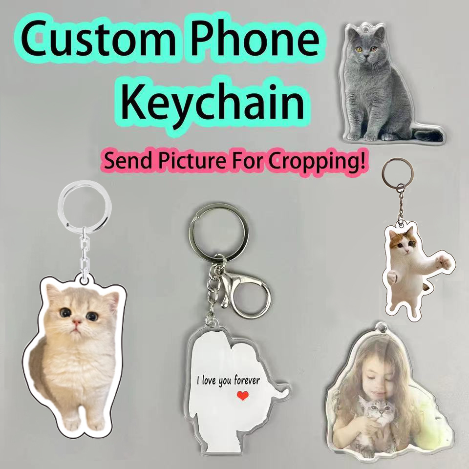 【Custom】Acrylic keychain custom, keyring customization, photo ...