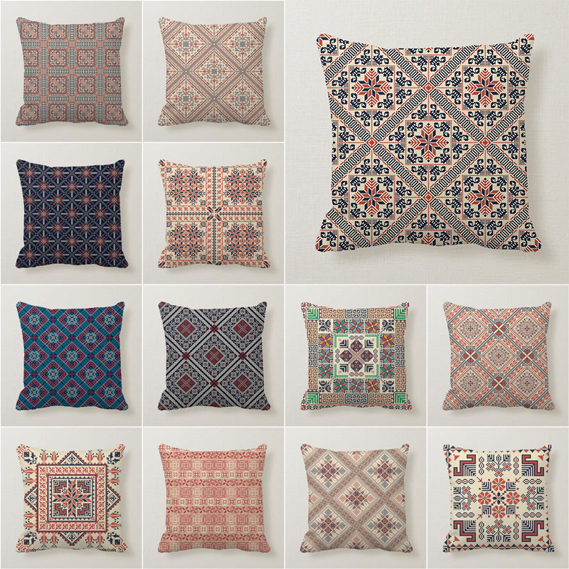 Palestinian Tatreez Traditional Short plush material pillowcase soft ...