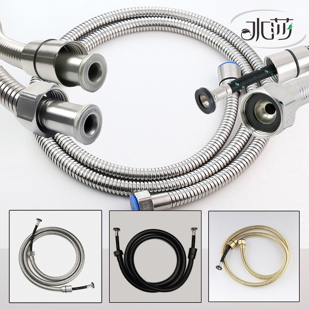 SHUISHA 304 Stainless Steel Toilet Bidet Spray Hose Shower Head Braided ...