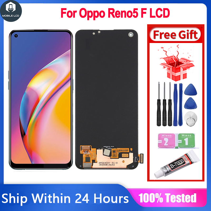 Original LCD Compatible For OPPO Reno 5F/Reno 6z 5G/Realme8 4G/A94 4G ...