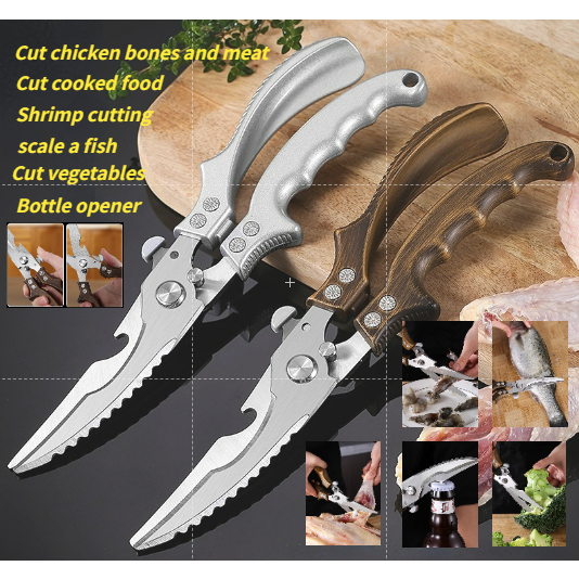 Kitchen Scissors Household Multifunctional Stainless Steel Large ...