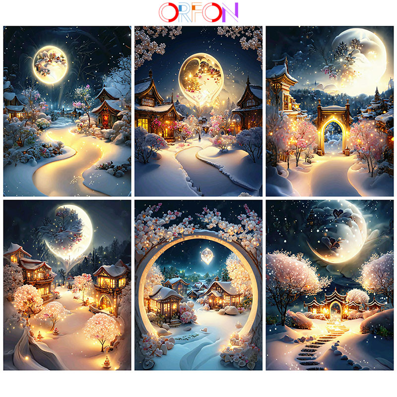 ORFON Paint by number diy oil painting by numbers canvas painting ...