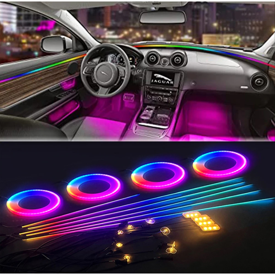Universal Car Ambient Light Strip Part RGB Dashboard Decoration 213 ...