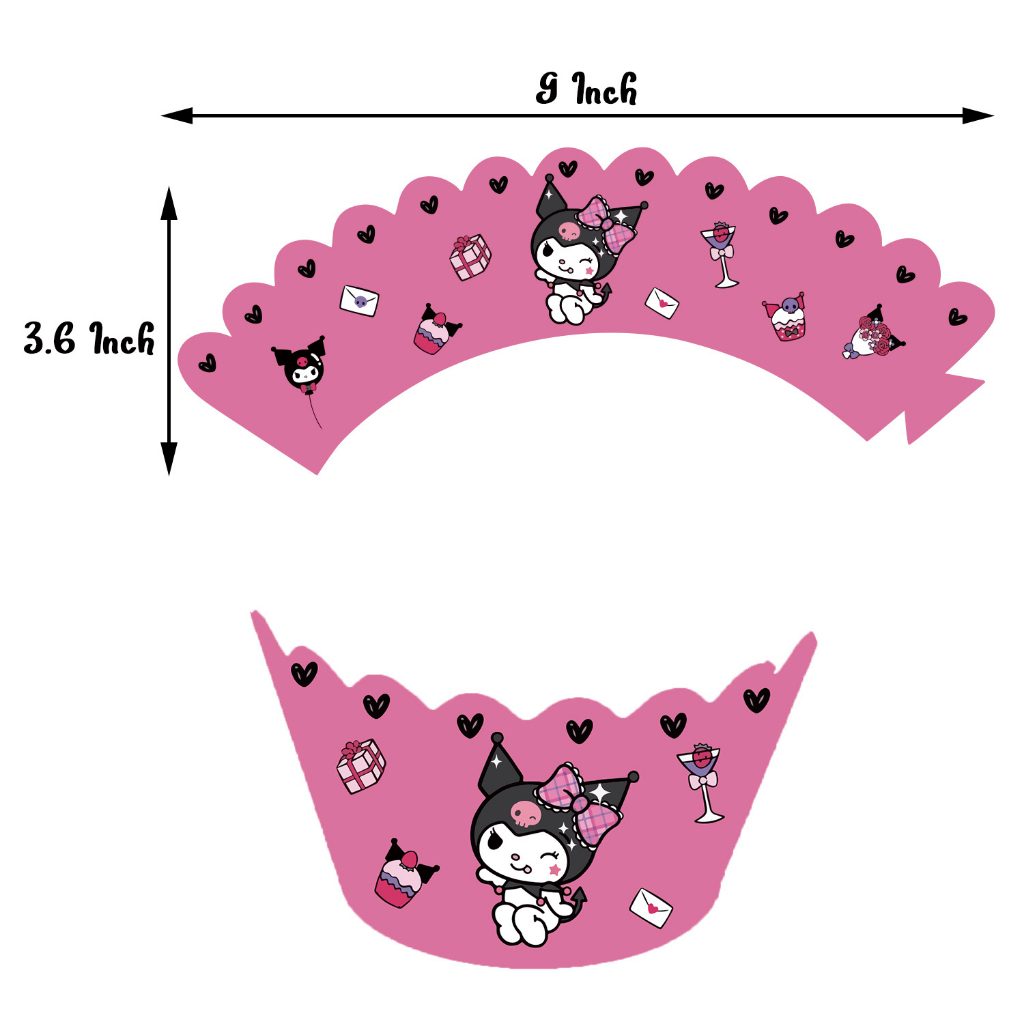 Kuromi Theme Girl's Birthday Party Decoration Set Cute Banner Swing ...