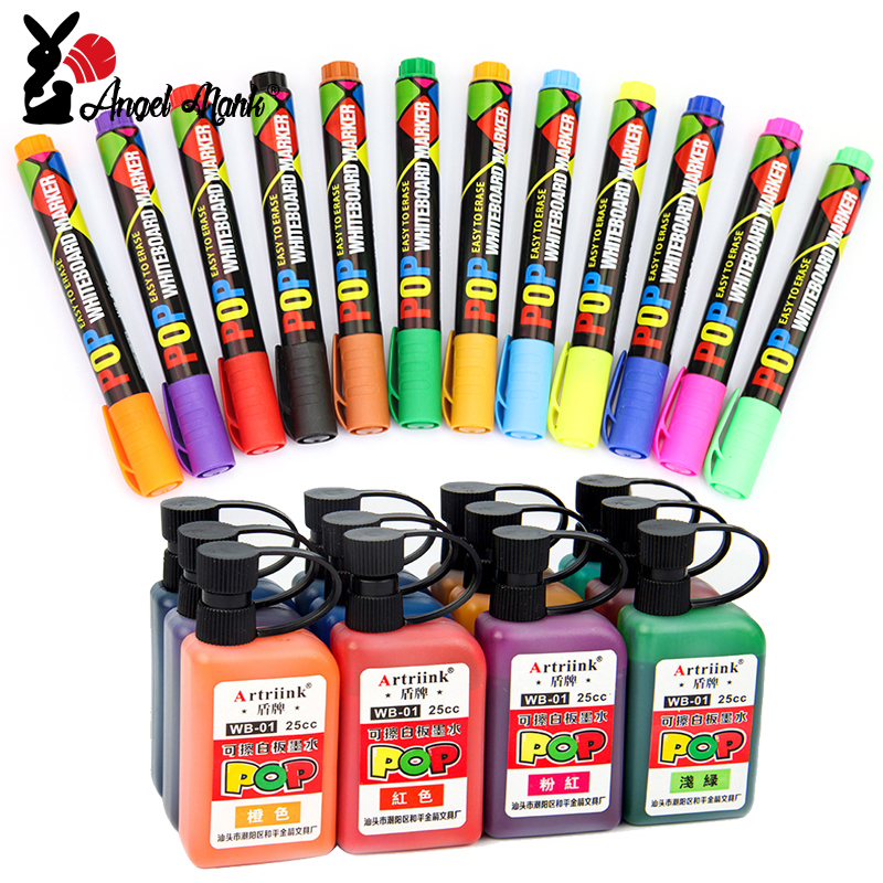Artriink Erasable Whiteboard Marker 8/12colors Refill Ink Office School ...
