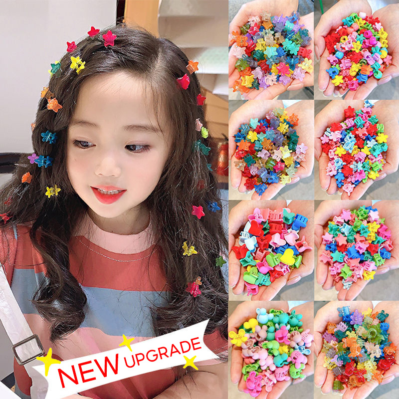 50/100/set of Boxed Clip Korean Cute Cartoon Small Hairpin Girl Broken ...