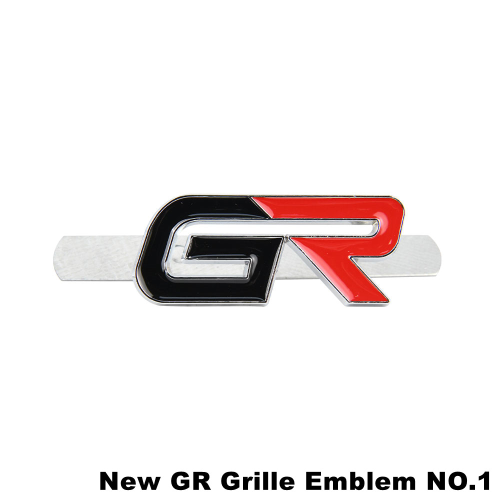 Car Front Hood Grille & Rear Trunk Stickers GR Sport Emblem Metal 3D ...