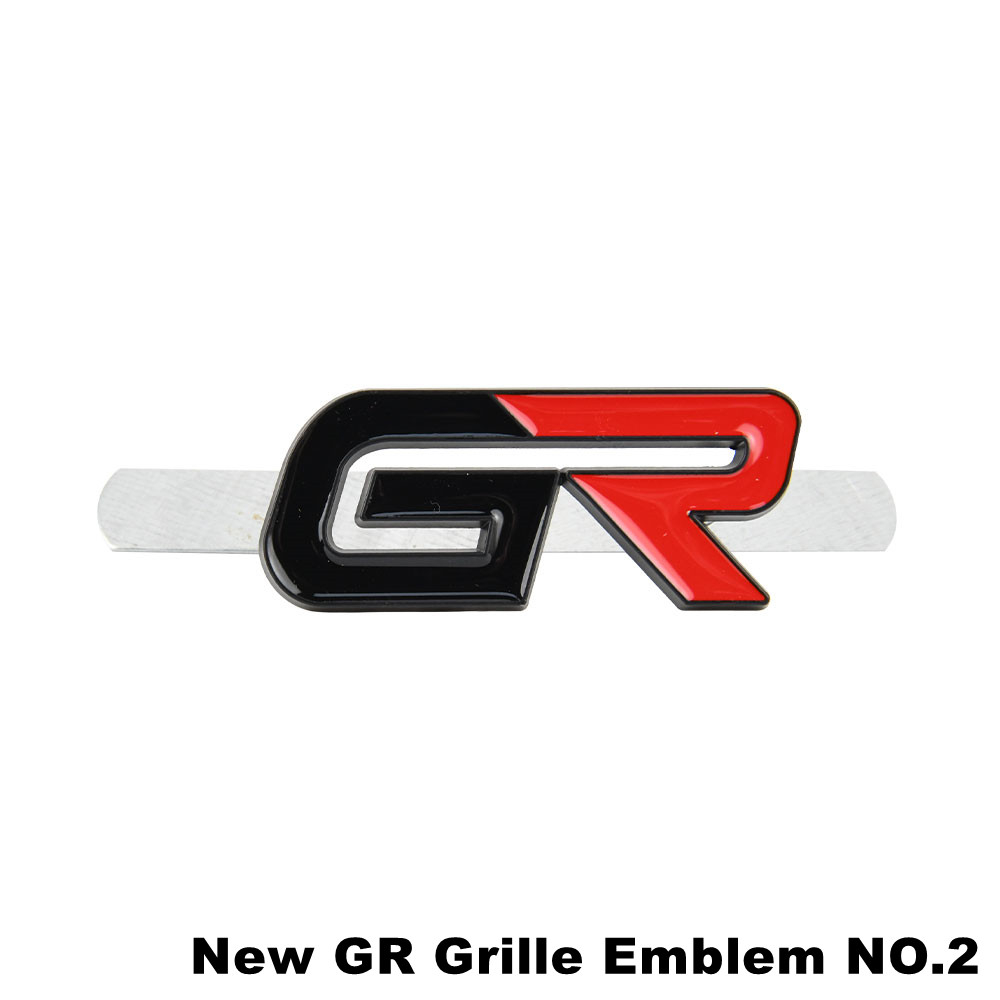 Car Front Hood Grille & Rear Trunk Stickers GR Sport Emblem Metal 3D ...