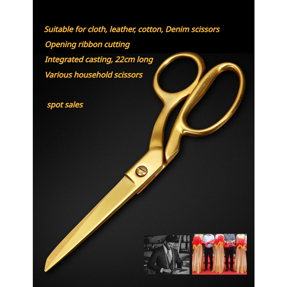 Golden Scissors Opening Ribbon Cutting Scissors Wedding Ribbon Cutting ...