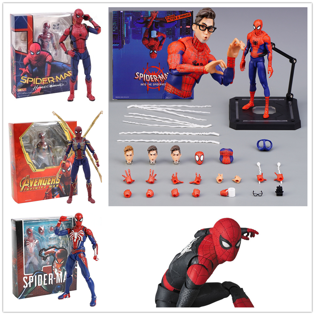 Avengers SpiderMan Heroes' Expedition SHF Movable PS4 Spider Man Pvc ...