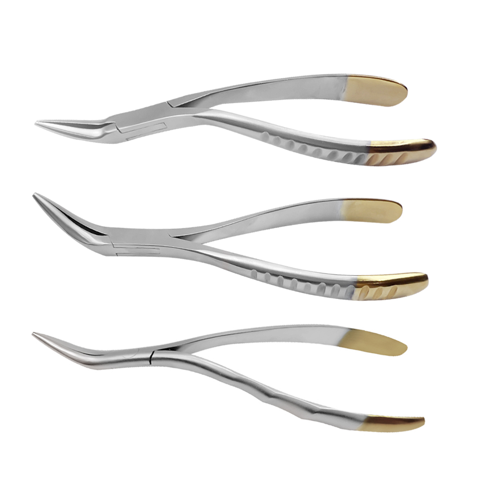 Dental Residual Root Tweezers Tooth Extraction Forceps Curved Maxillary ...