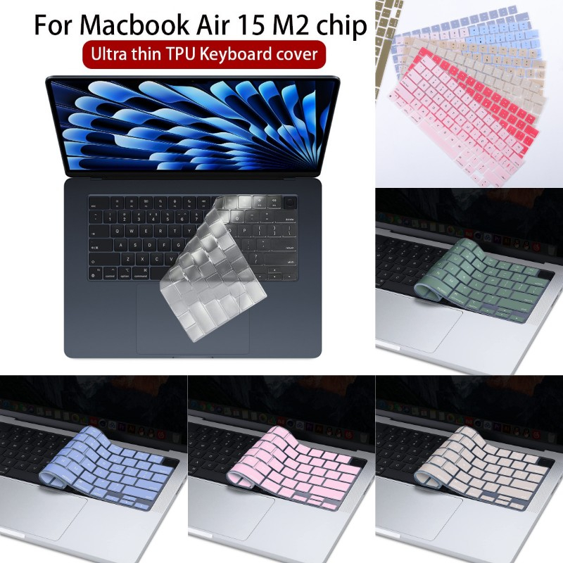 Transparent keyboard cover for Macbook Air 15.3 A2941 M2 A2681 2023 Pro ...