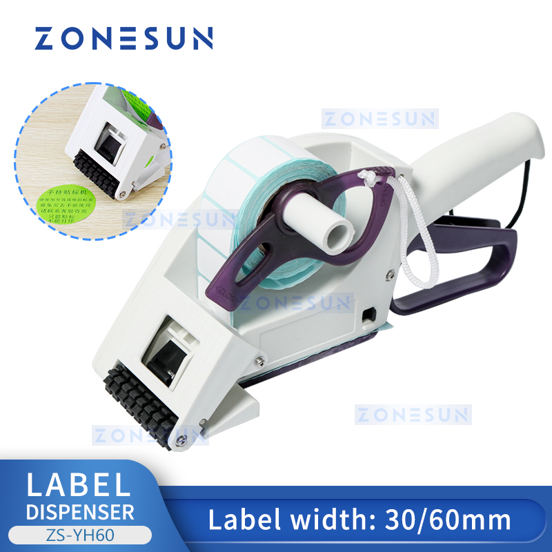 ZONESUN Handheld Label Dispenser Applicator Bottle Adhesive Sticker ...