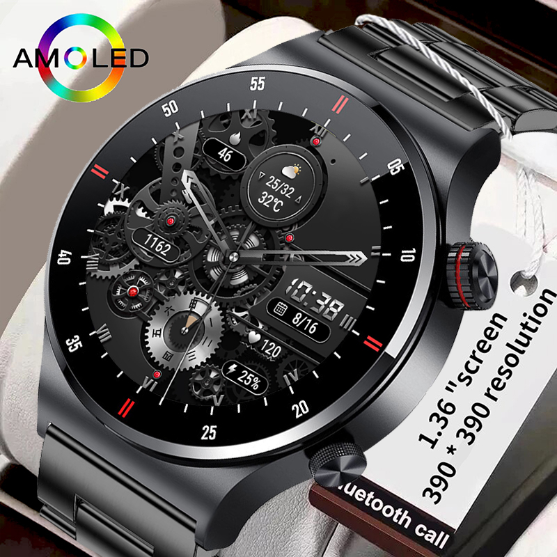 2023 ECG+PPG Bluetooth Call Smart Watch Men 2023 Sports Bracelet NFC Waterproof Custom Watch ...