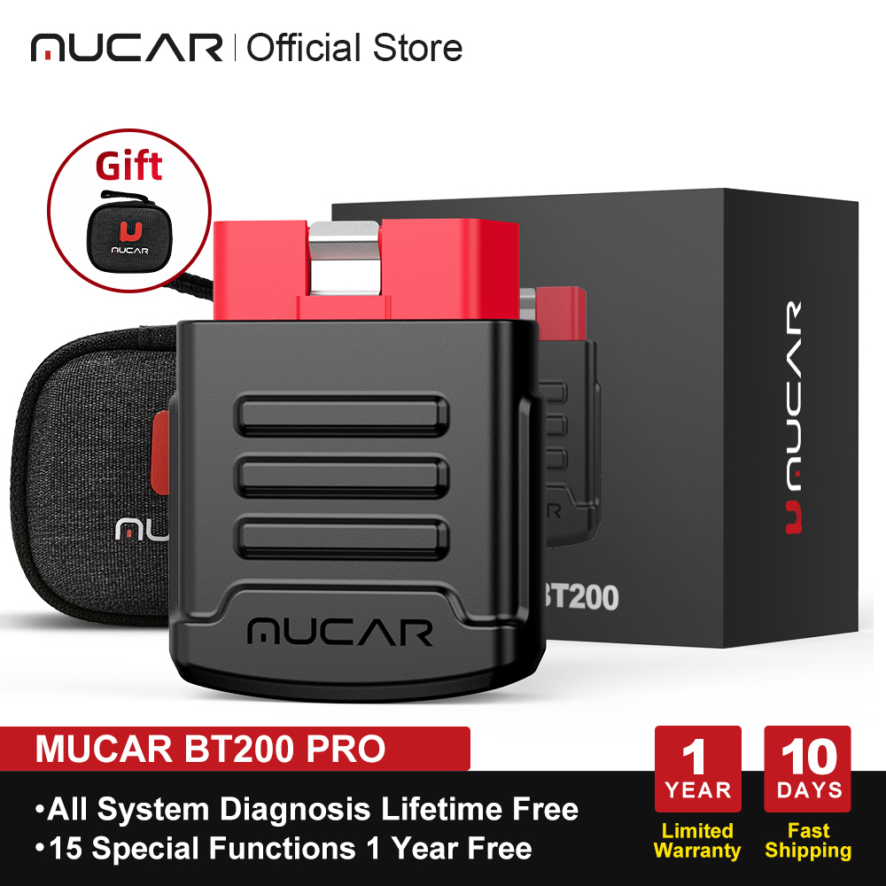 MUCAR BT200 Pro Obd2 Automotive Diagnostic Tools BT200 Bluetooth obd2 Scanner Automotriz Code ...