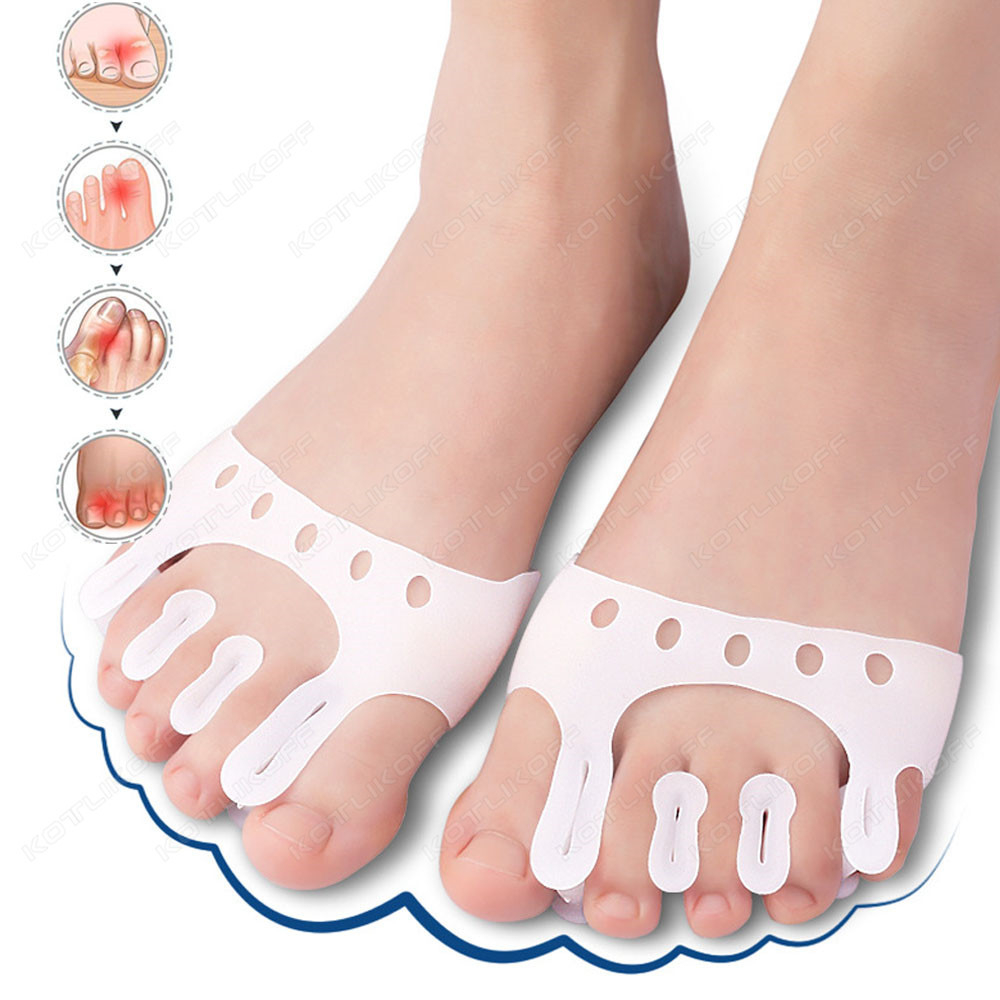 New Hallux Valgus Five Toe Separator Orthopedic Relieve Toe Overlap ...