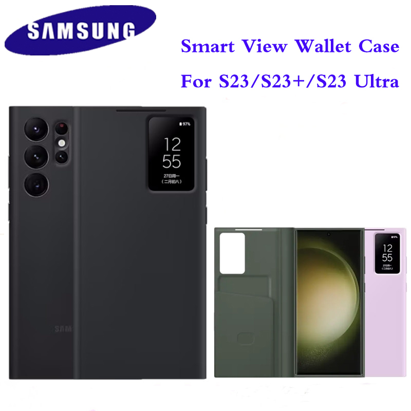 Samsung Galaxy S23 Ultra/S23 Plus/S 23 Smart View Wallet Case Flip High ...