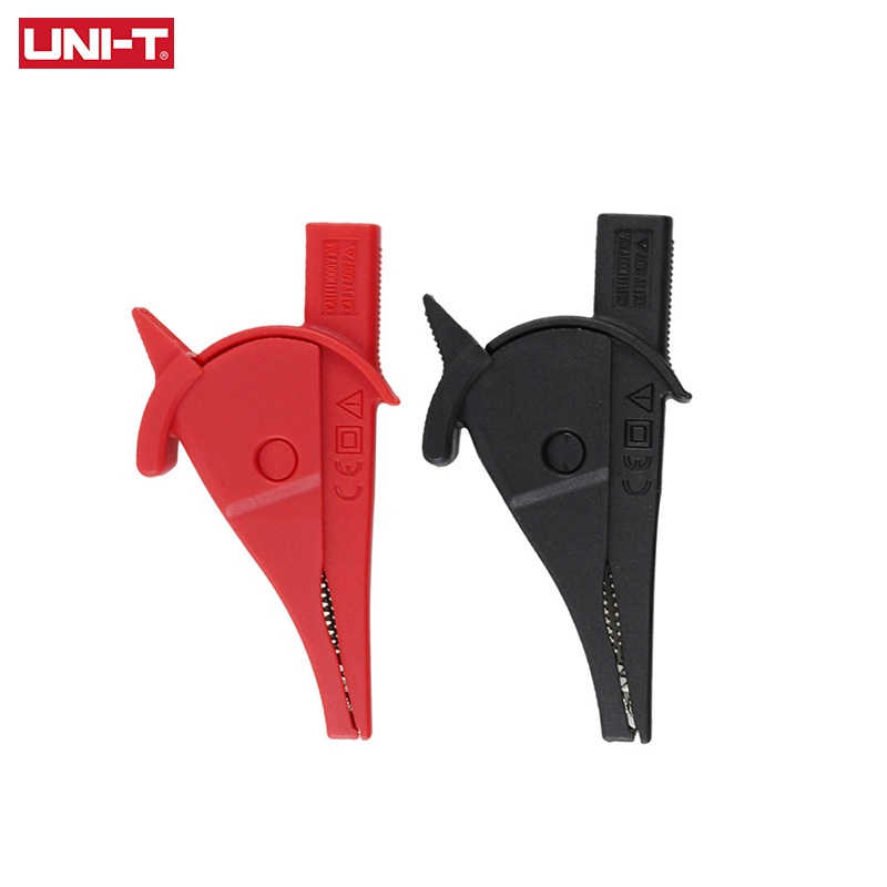 UNI-T UT-C02B(M4) Threaded Bore Alligator Clips UT-C02A Through Hole ...
