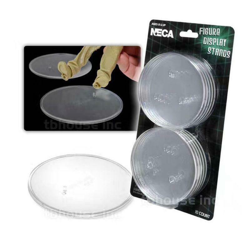 NECA Clear Action Figure Display Stands Base 10 Pieces Fits most NECA 6 ...