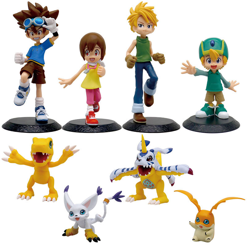 2Pcs/Set Anime Digimon Adventure Yamato Gabumon Yagami Taich Agumon ...