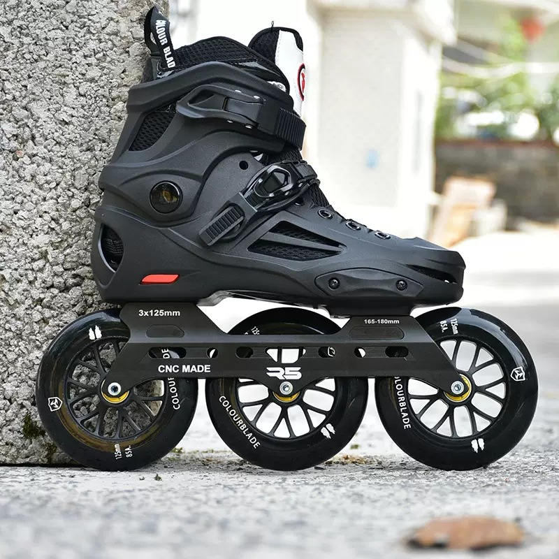 professional high speed racing big wheels 3*125mm inline skates adult ...
