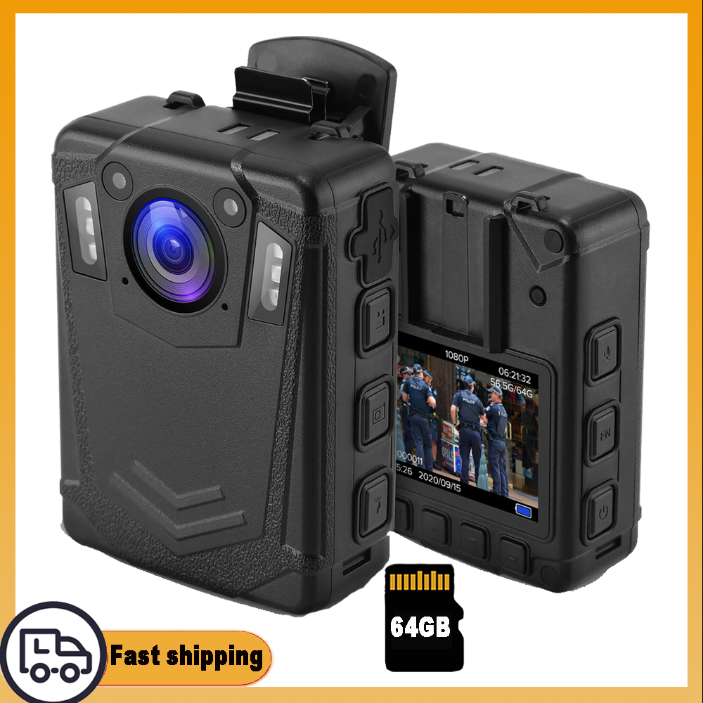 BOBLOV Body Camera Mini DMT204 HD 1080P IP65 Waterproof Security Police ...