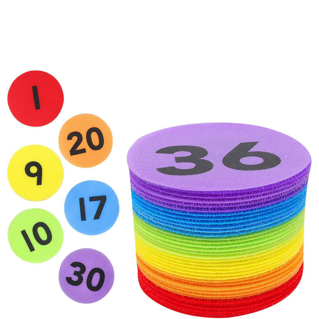 Classroom Cushion with Numbered Carpet Markers Dotted Numbers for ...