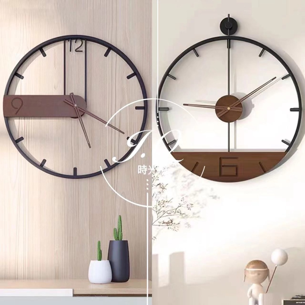 『JQ Time』Nordic Style Wall Clock Concise INS Style clock Silent Wall ...