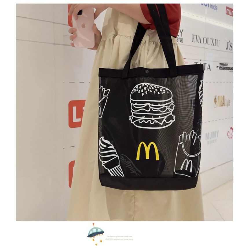 Mcdonald's Shop Same Style Bag Gauze Tote Bag Summer Shopping ...