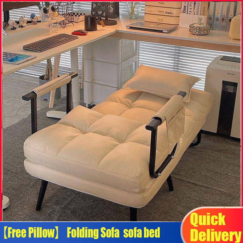 【Free Pillow】 Folding Sofa folding chair sofa bed sofa chair Office ...