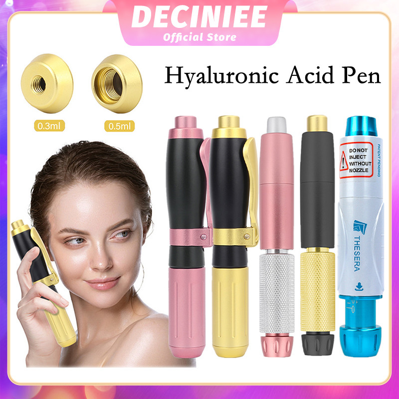 DECINIEE 2 IN 1 High Pressure Hyaluronic Acid Pen High Density Metal ...