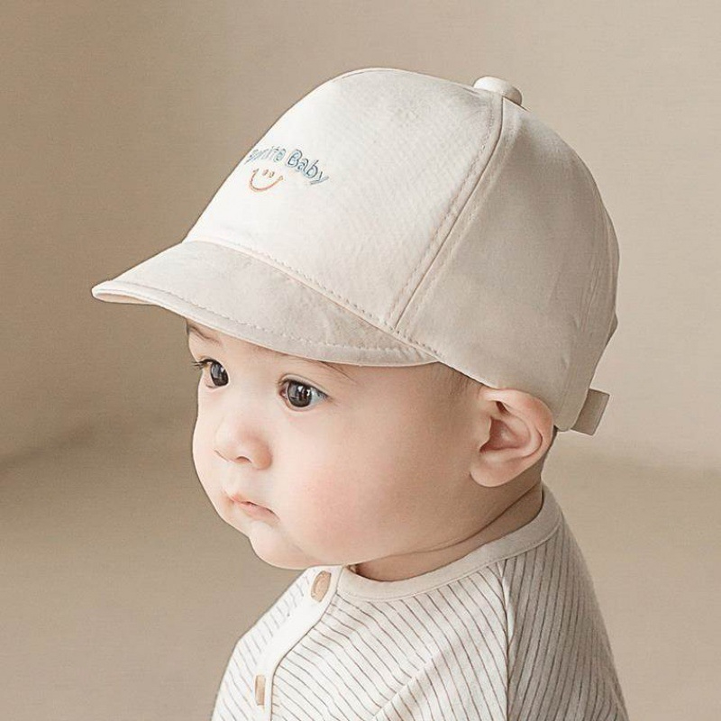 New Baby Baseball Cap Boy Smiley Letters Duck Tongue Cap Boys and Girls ...