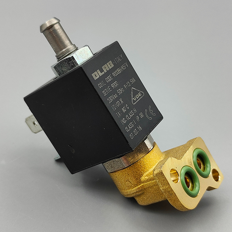 OLAB Normally Closed 2-Position 3-Way Electric Brass Solenoid Valve 9000BH AC 220V 230V for ...