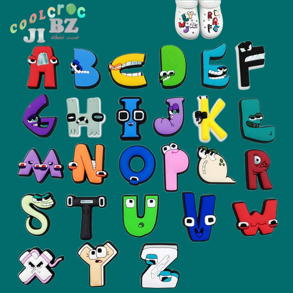 Jibbitz for Crocs Cute Alphabet Legend Series Shoe Accessories Crocs ...