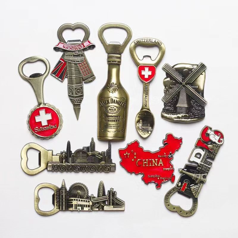 Refrigerator Magnet 3D Bottle Opener Refrigerator Magnet England London ...