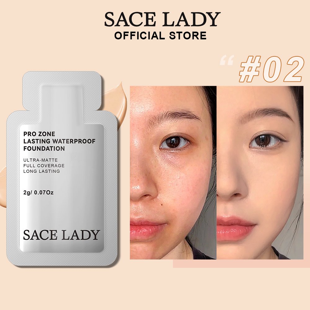SACE LADY Oil-control Foundation Sample Lasting Waterproof Face ...