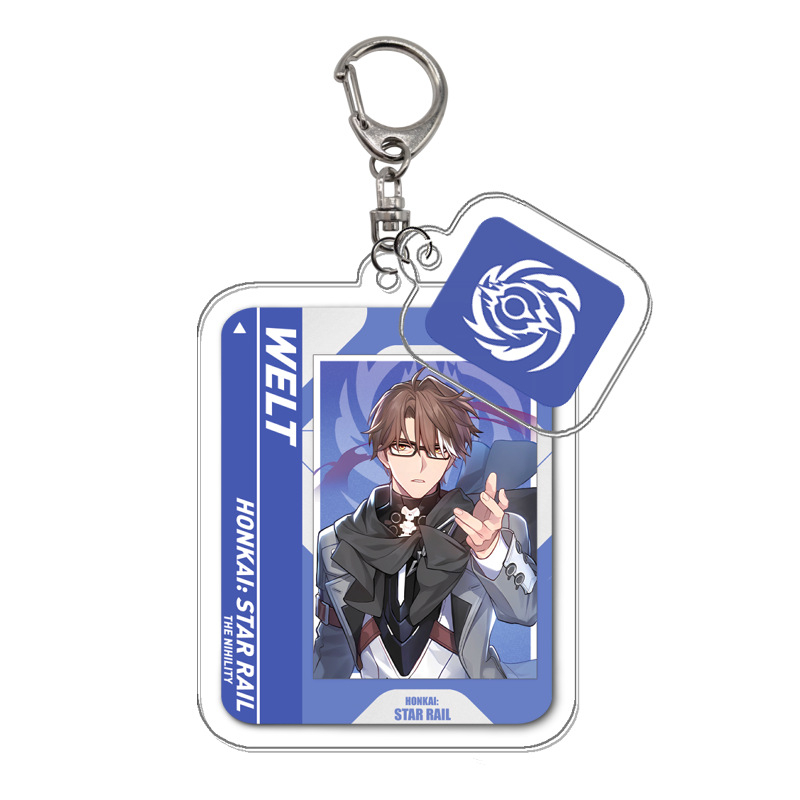 Game Honkai: Star Rail keychain Acheron Robin Boothill 2 in 1 Acrylic ...