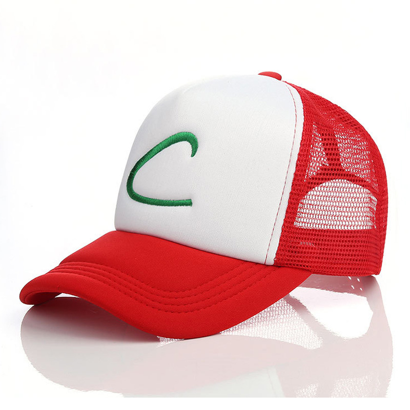 50-55cm Anime Pokemon Figure Cosplay Baseball Cap Peaked Cap Ash ...