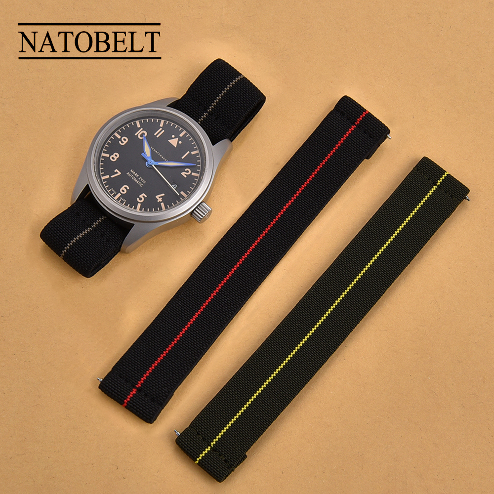 15cm Length New Design NATO Strap Quick Release Nylon Watch Bands 18/19 ...