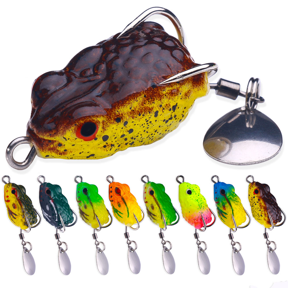 HENGJIA 1Pcs Umpan Katak 2.5cm 3.1g Mini Frog Casting Lure Soft Jump ...