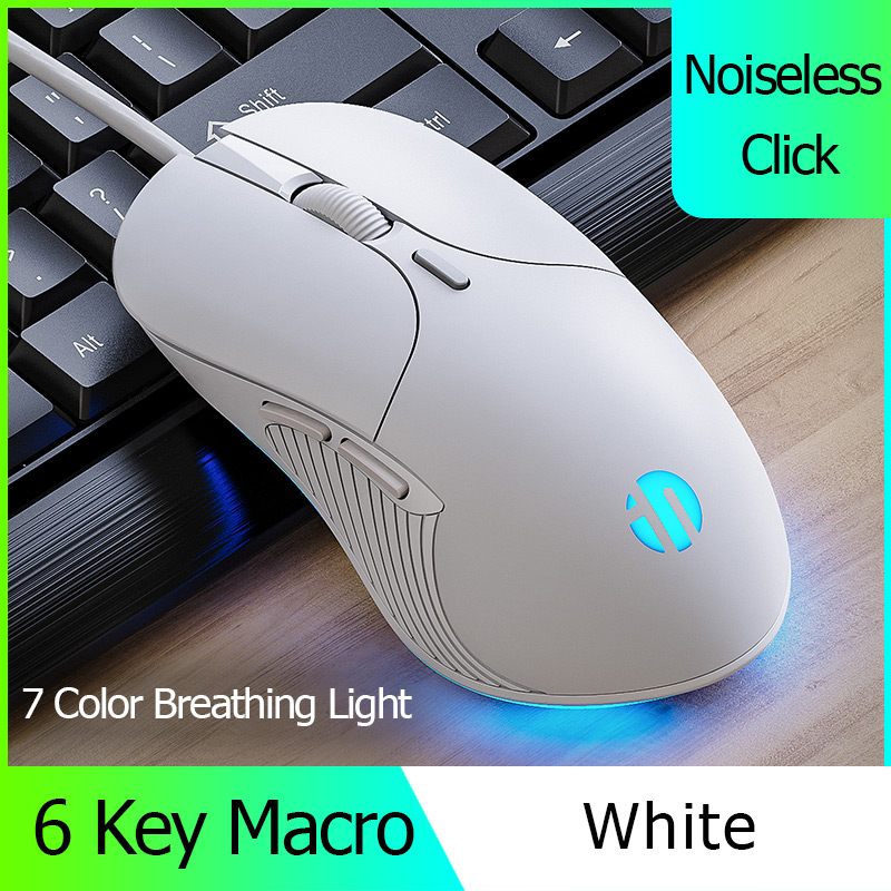 Inphic B1 Wired Gaming Mouse 200 8800dpi Ergonomic 6 Buttons Macro Programmable Optical Mice