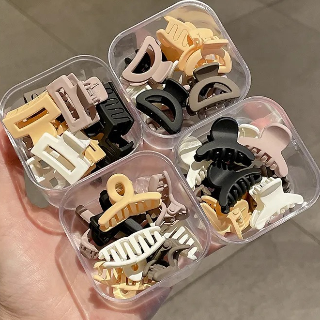10/15/20pcs Curry Color Mini Small Grip Girl Special Hair Clip | Shopee ...